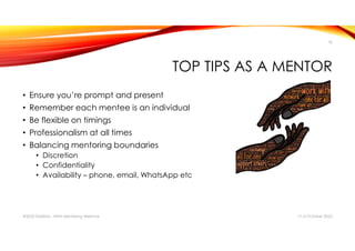 Demonstrating dialogue in mentoring relationships, 15 November 2022 | PDF