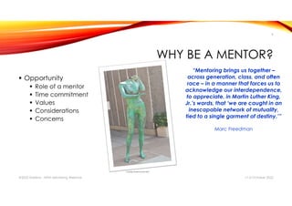 Demonstrating dialogue in mentoring relationships, 15 November 2022 | PDF