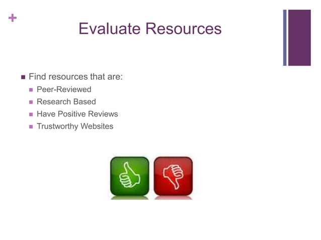 Demonstrating knowledge of resources | PPT