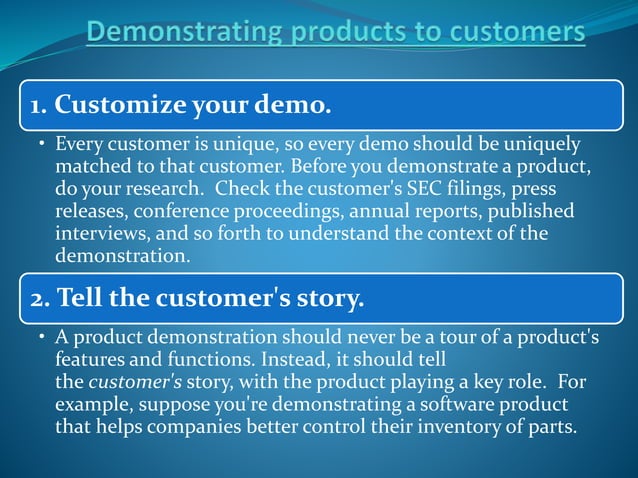Demonstrating products to customers (1) (1) | PPT