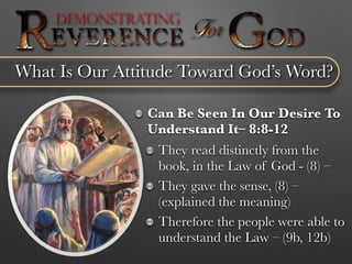 “Demonstrating Reverence For God” | PDF