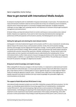 Demonstrating the value of communication | PDF