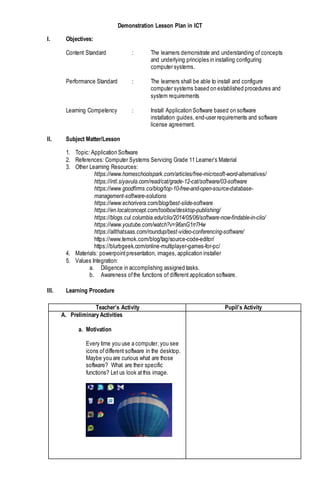 Demonstration lesson-plan-in-ict grade 11 | DOCX