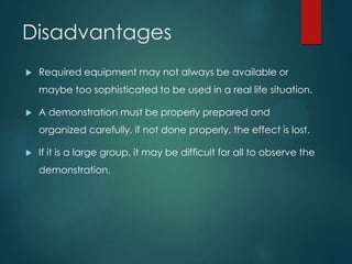 Demonstration trainingmethods-ppt | PDF