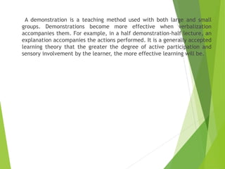 Demonstration in Teaching | PPT
