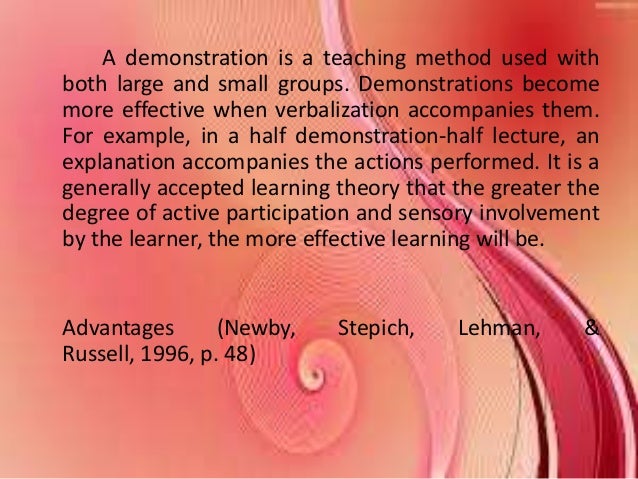 Demonstration In Teaching demonstration-in-teaching