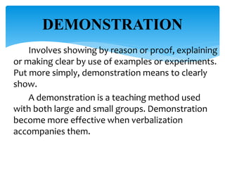Demonstration in Teaching | PPTX