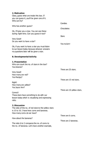 Demonstration lesson plan math | DOCX
