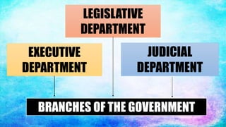 BRANCHES OF THE GOVERNMENT | PPTX