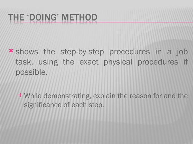 Demonstration method | PPT