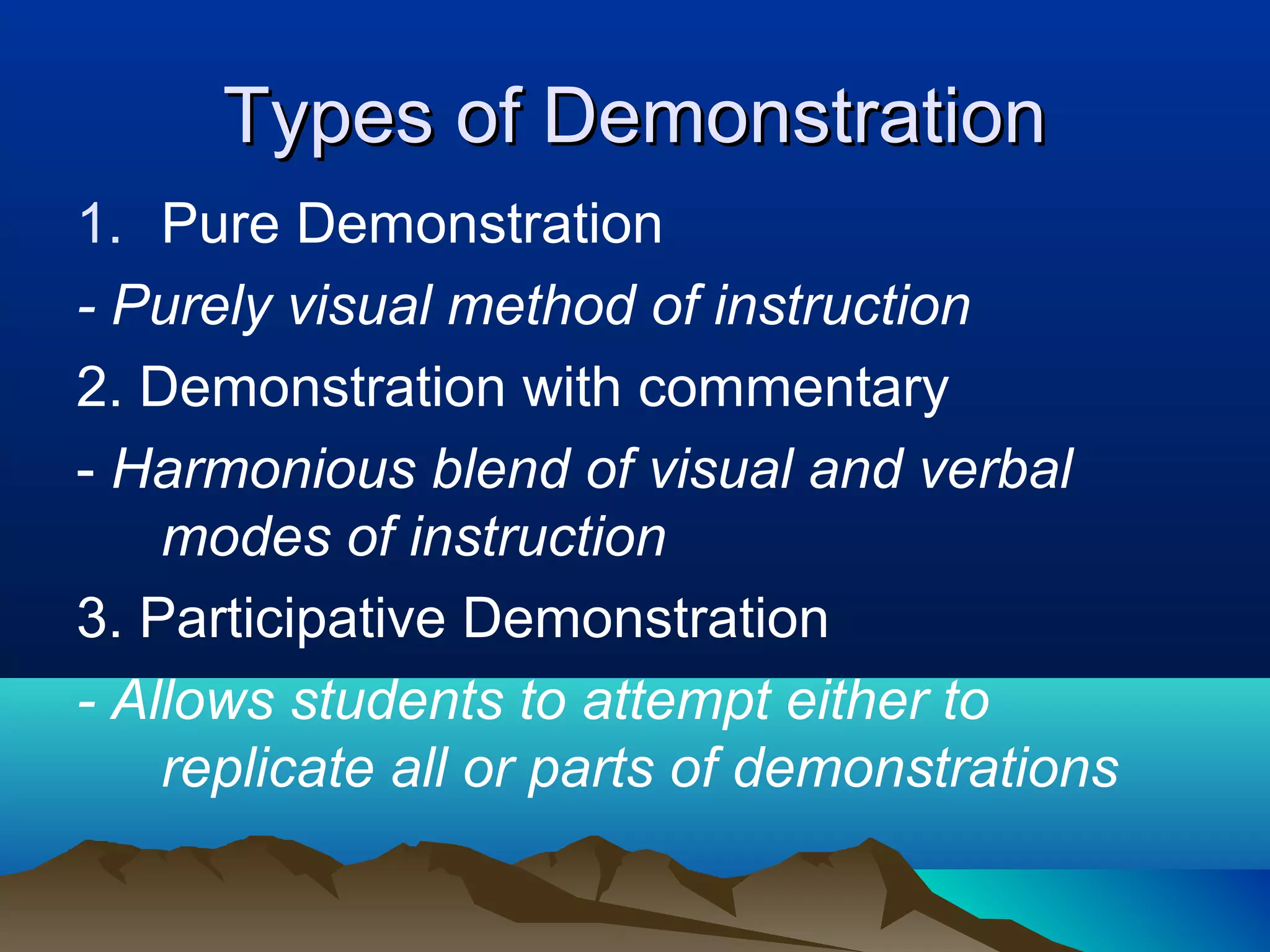 Demonstration method | PPT