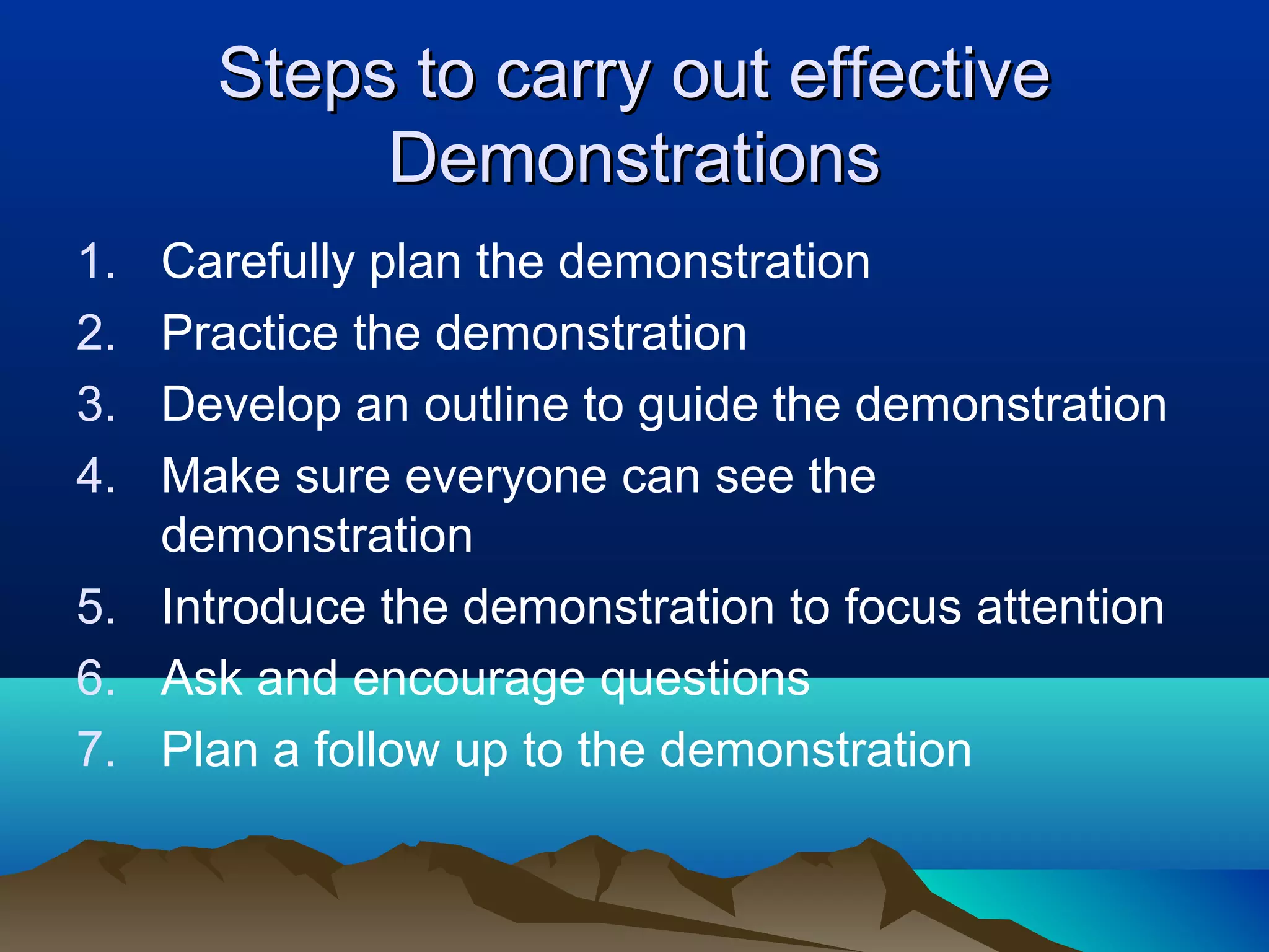 Demonstration method | PPT