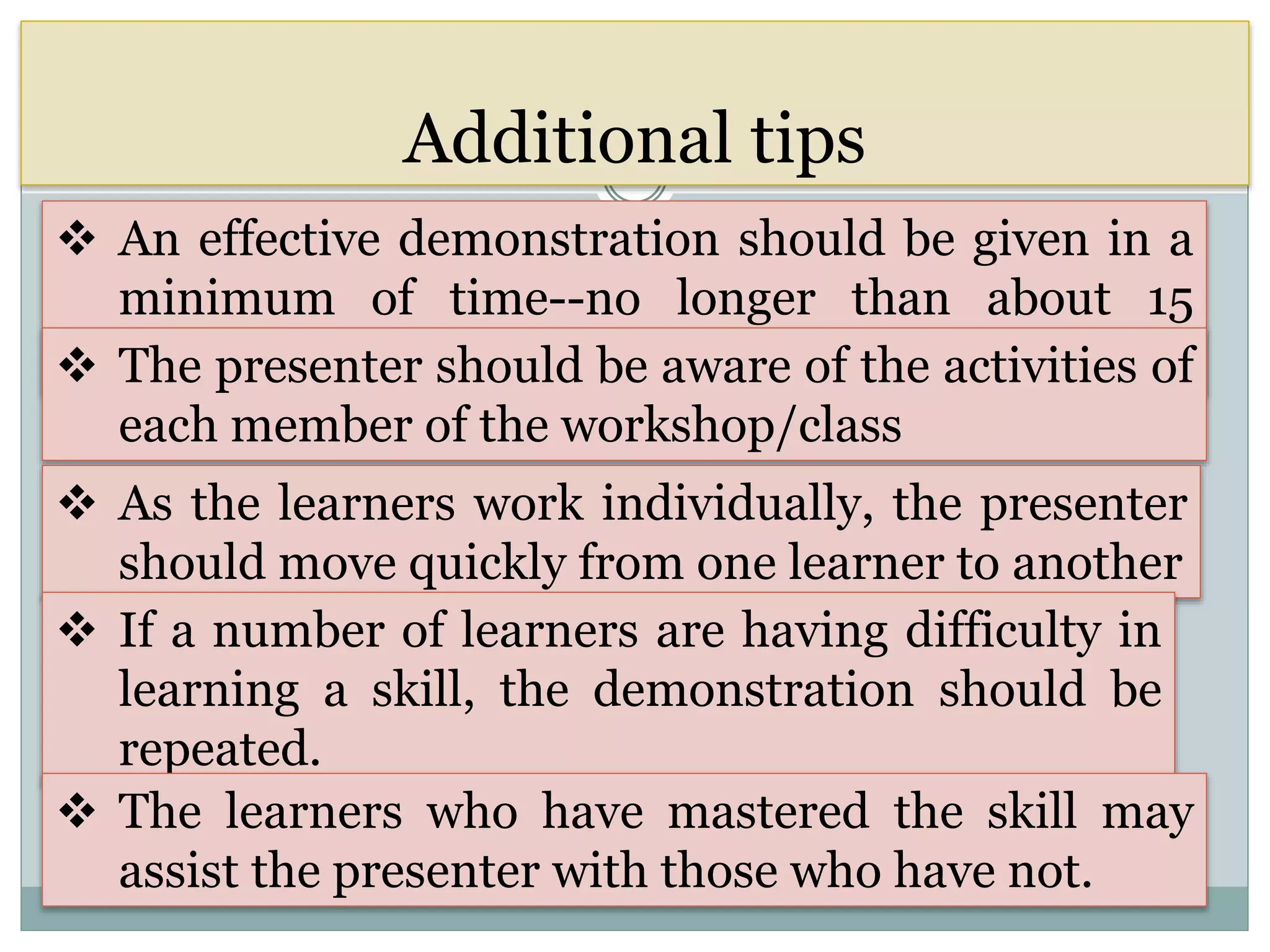 Demonstration method | PPTX