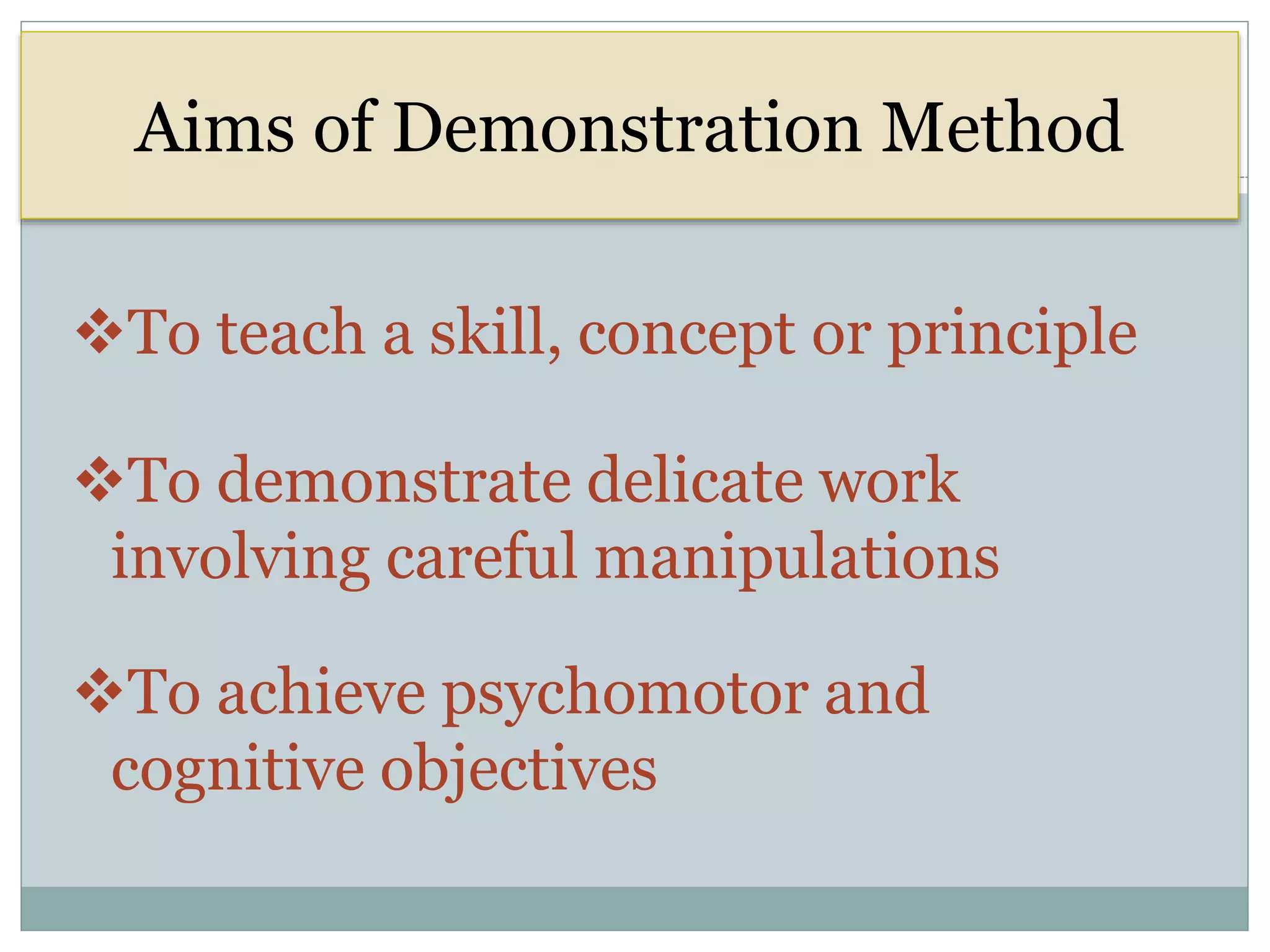 Demonstration method | PPTX