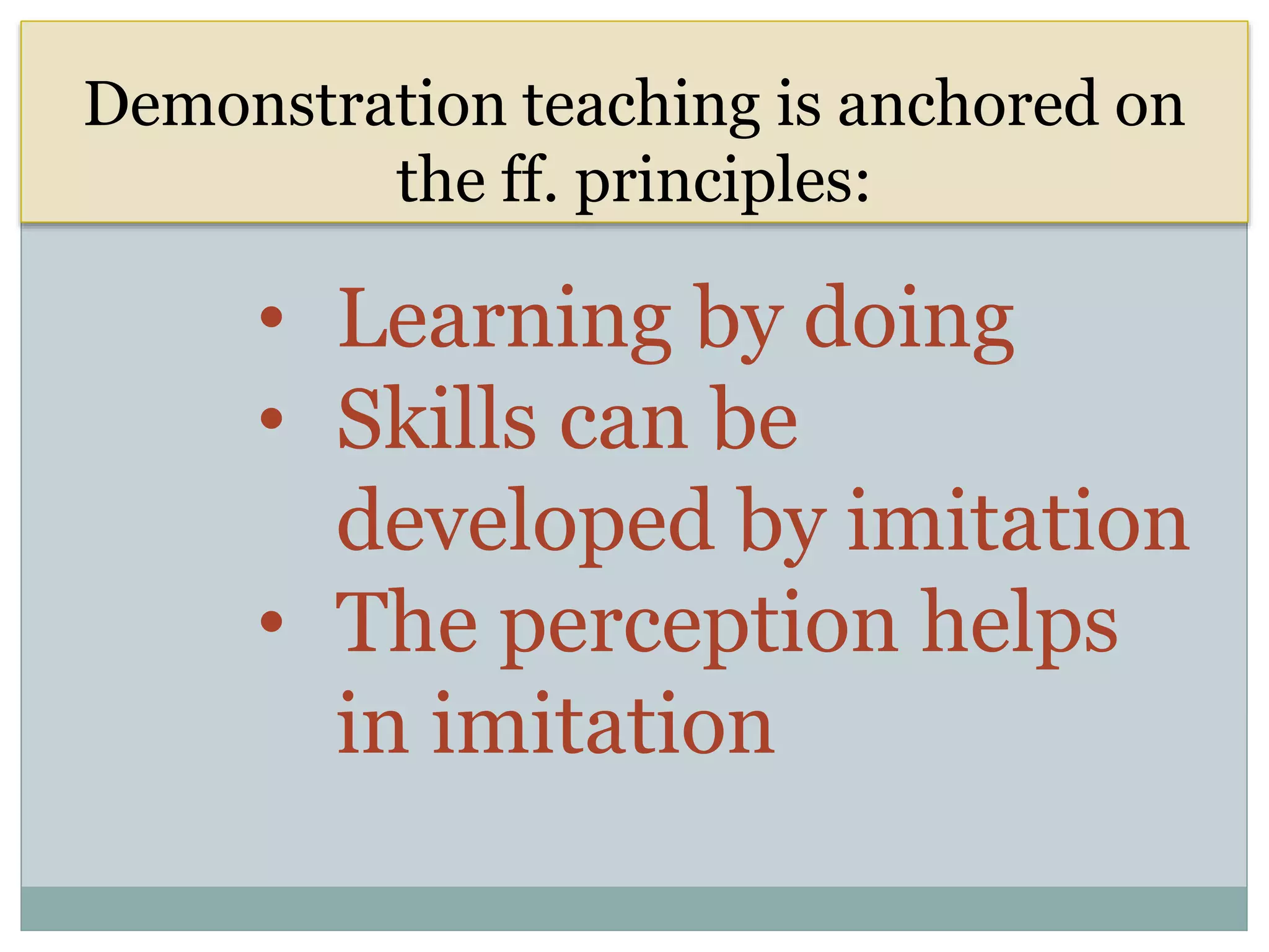 Demonstration method | PPTX