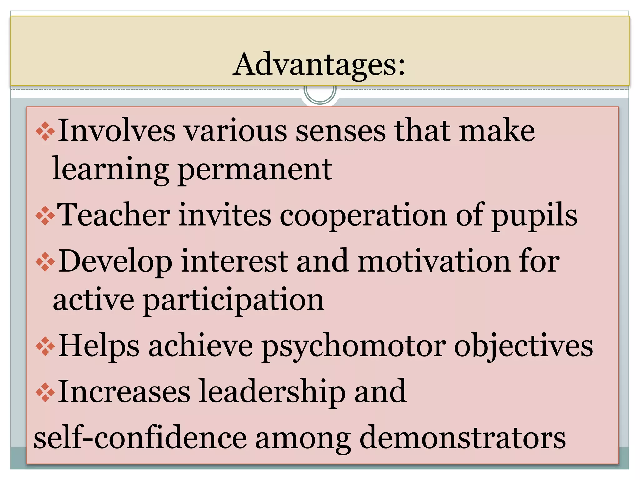 Demonstration method | PPTX