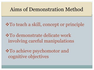 Demonstration method | PPTX