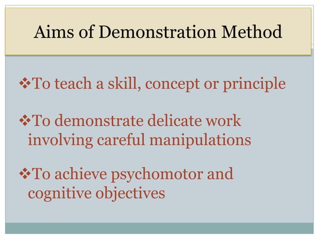Demonstration method | PPTX