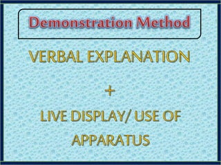 Demonstration method | PPTX