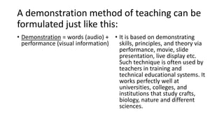 Demonstration method | PPT