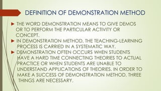 Demonstration method | PDF