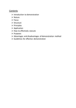 Demonstration method of teaching | DOCX