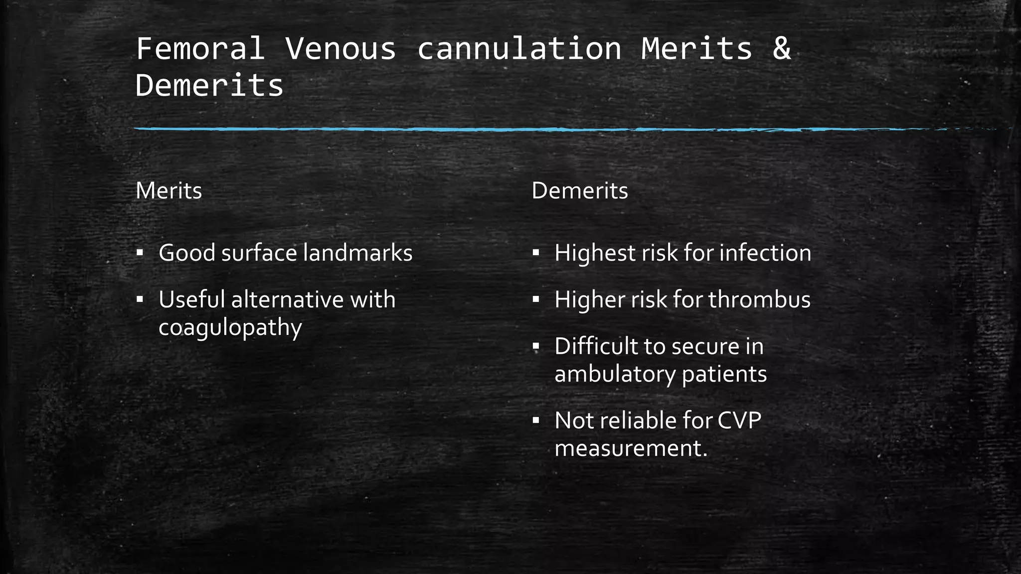Demonstration of central line insertion | PPTX