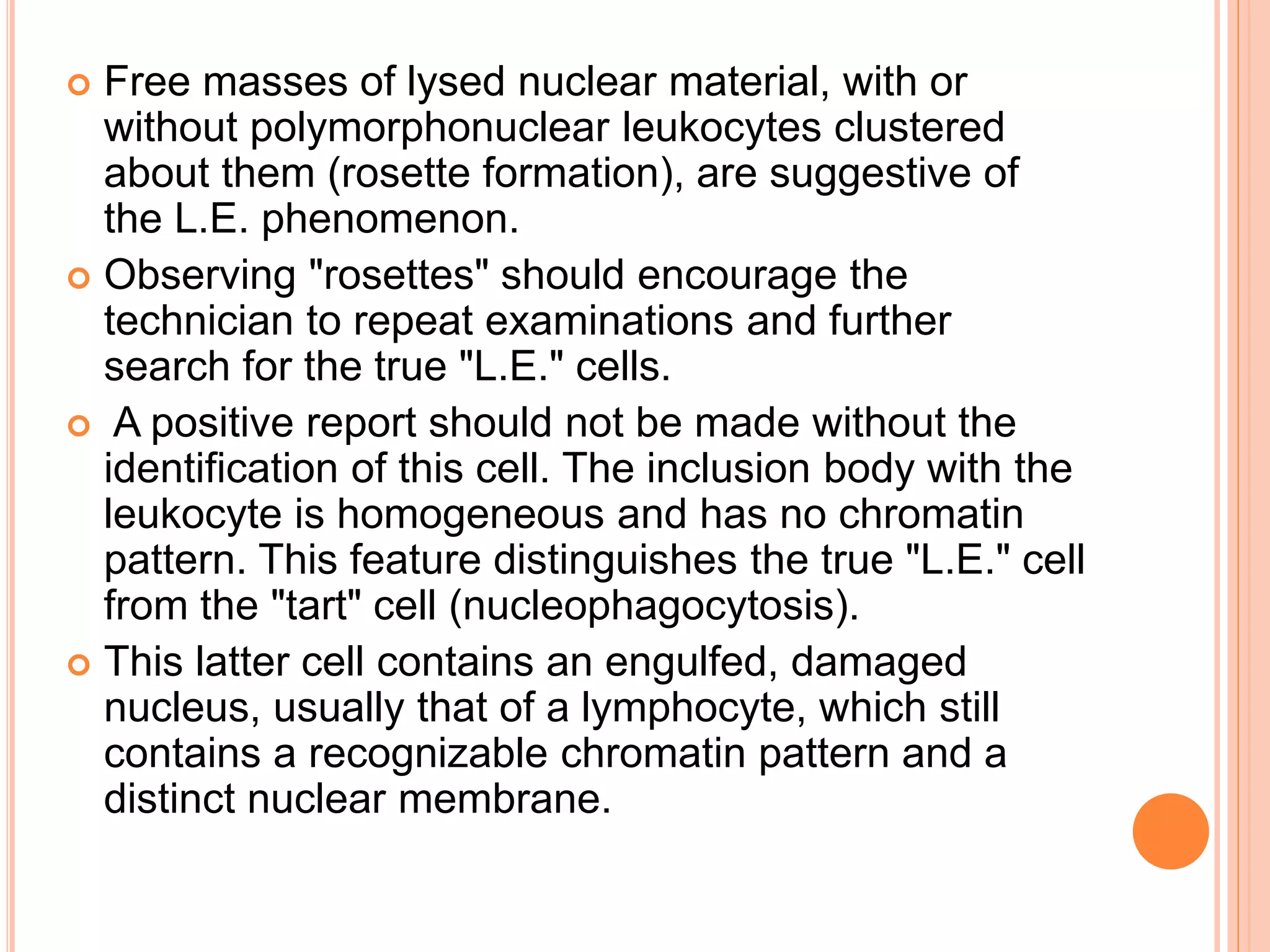 Demonstration of le cells | PPTX
