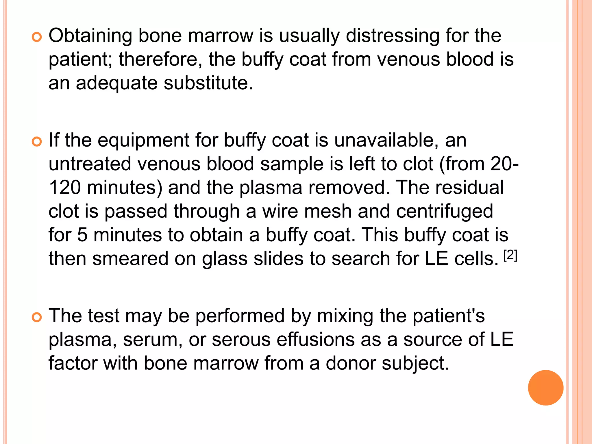 Demonstration of le cells | PPTX