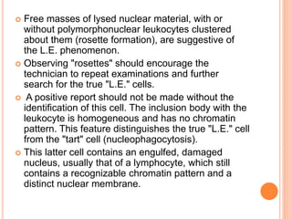 Demonstration of le cells | PPTX