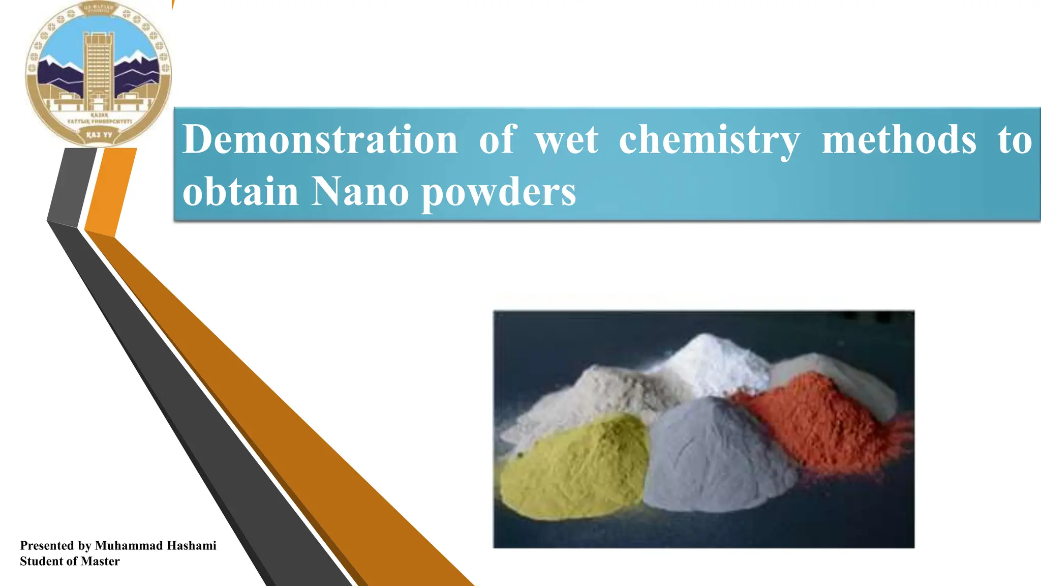 demonstration of wet chemistry methods for obtaing nanopowders.pptx ...