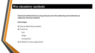 demonstration of wet chemistry methods for obtaing nanopowders.pptx