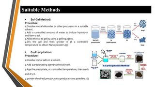 demonstration of wet chemistry methods for obtaing nanopowders.pptx
