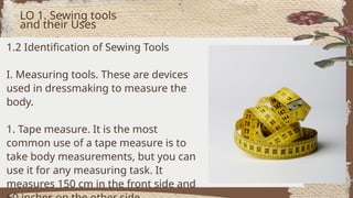 Demonstration PowerPoint.pptx uses of sewing tools | PPTX