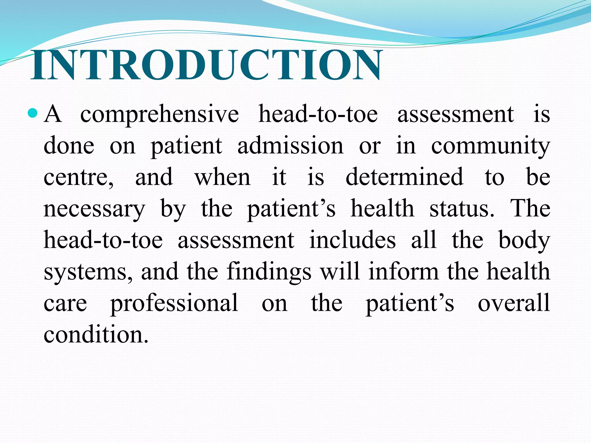 Demonstration prresentation on physical examination | PPTX