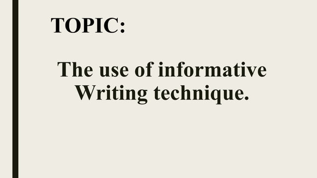 demonstrations for english about the types of writing techniques | PPTX