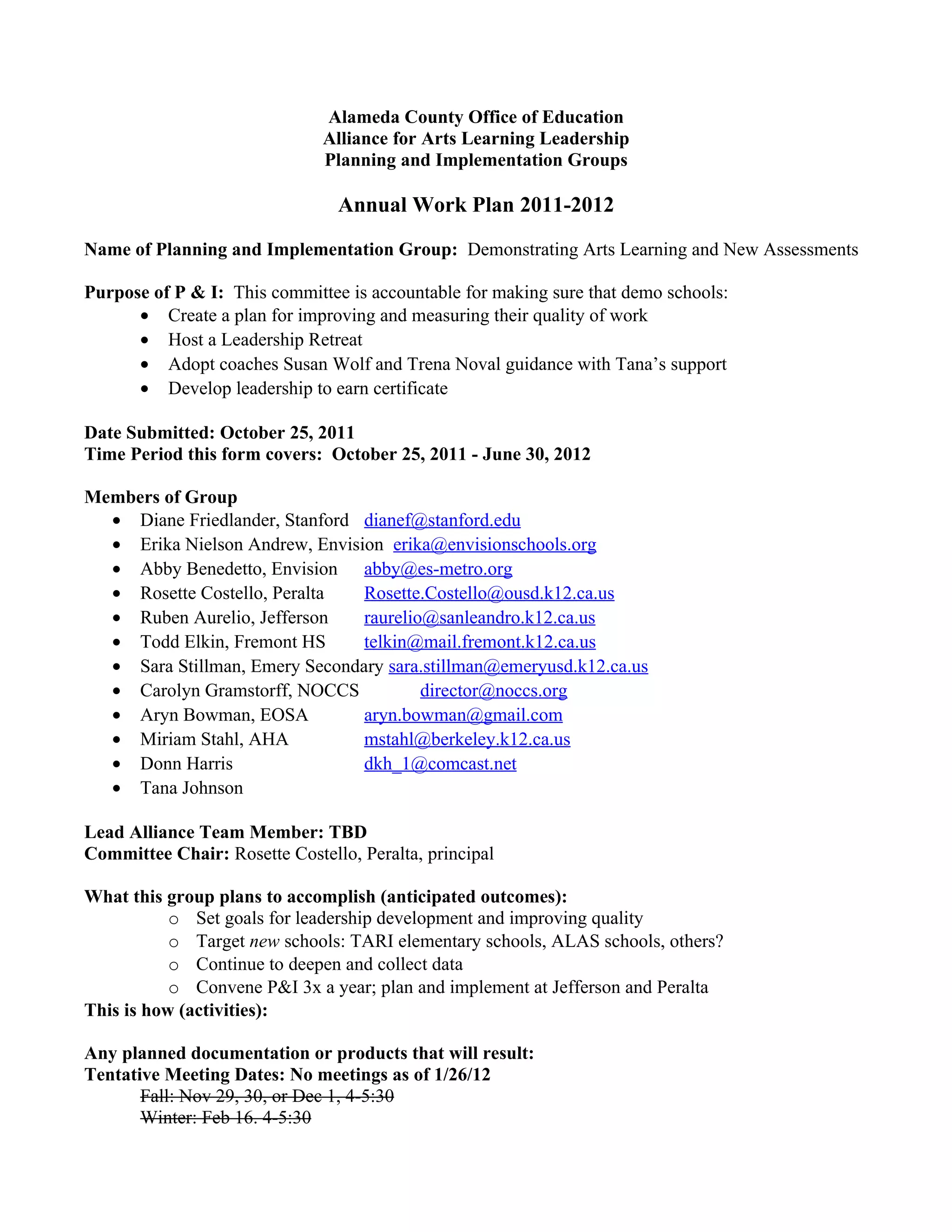 Demonstration schools workplan | DOC