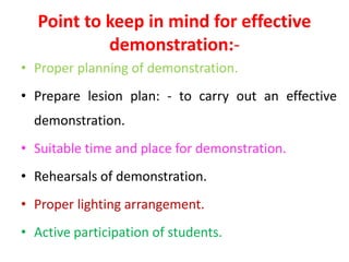 Demonstration seminar | PPTX