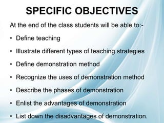Demonstration, seminar | PPT