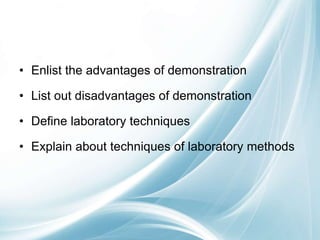 Demonstration, seminar | PPT