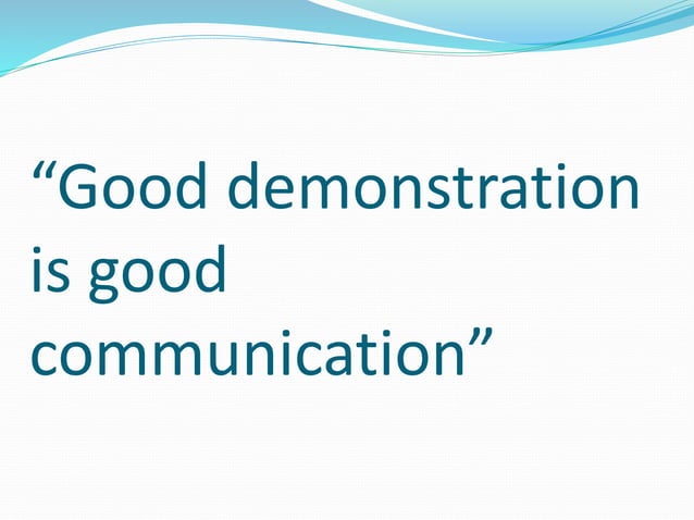 Demonstrations in teaching | PPTX