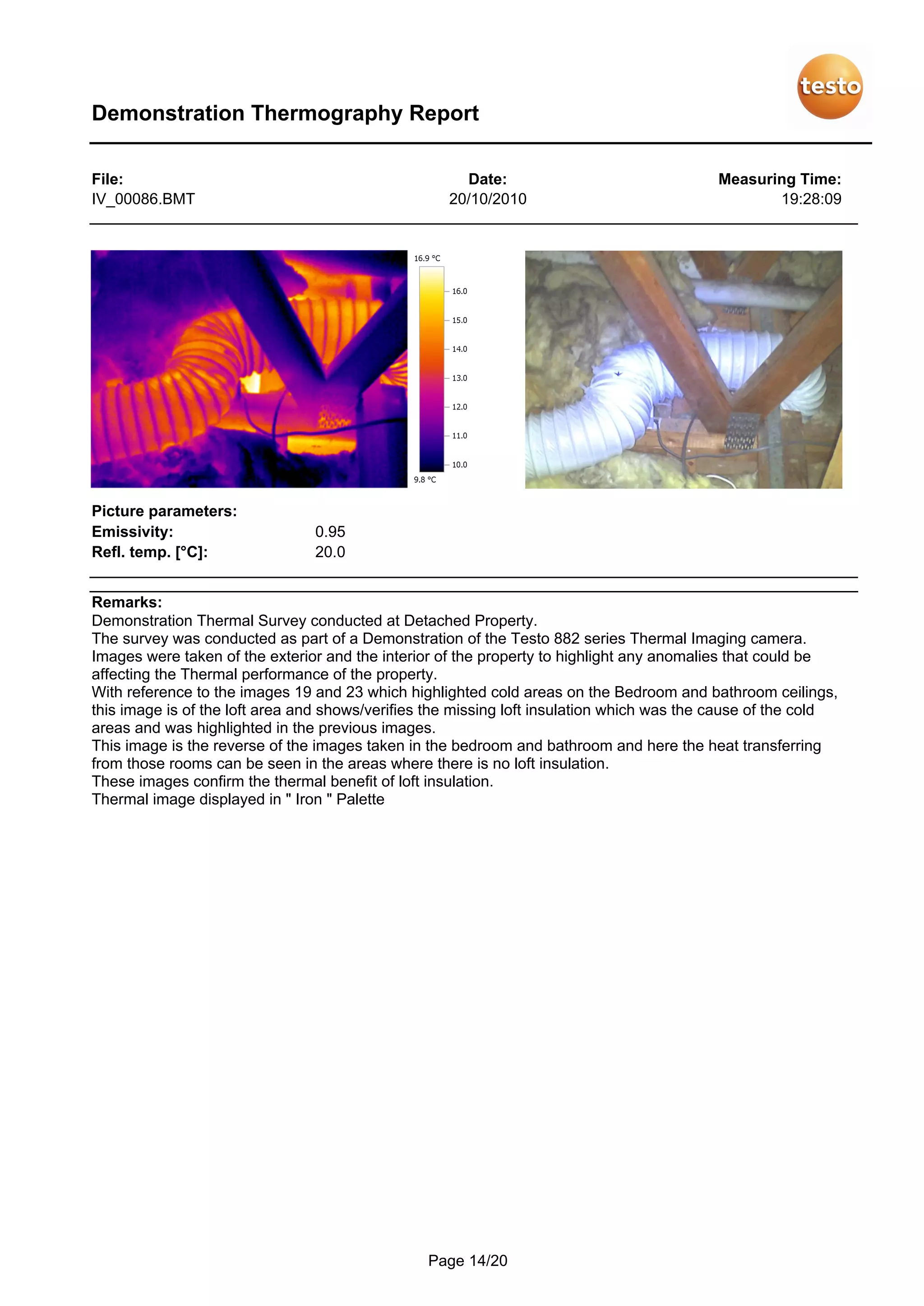 Demonstration thermography report domestic dwelling general | PDF