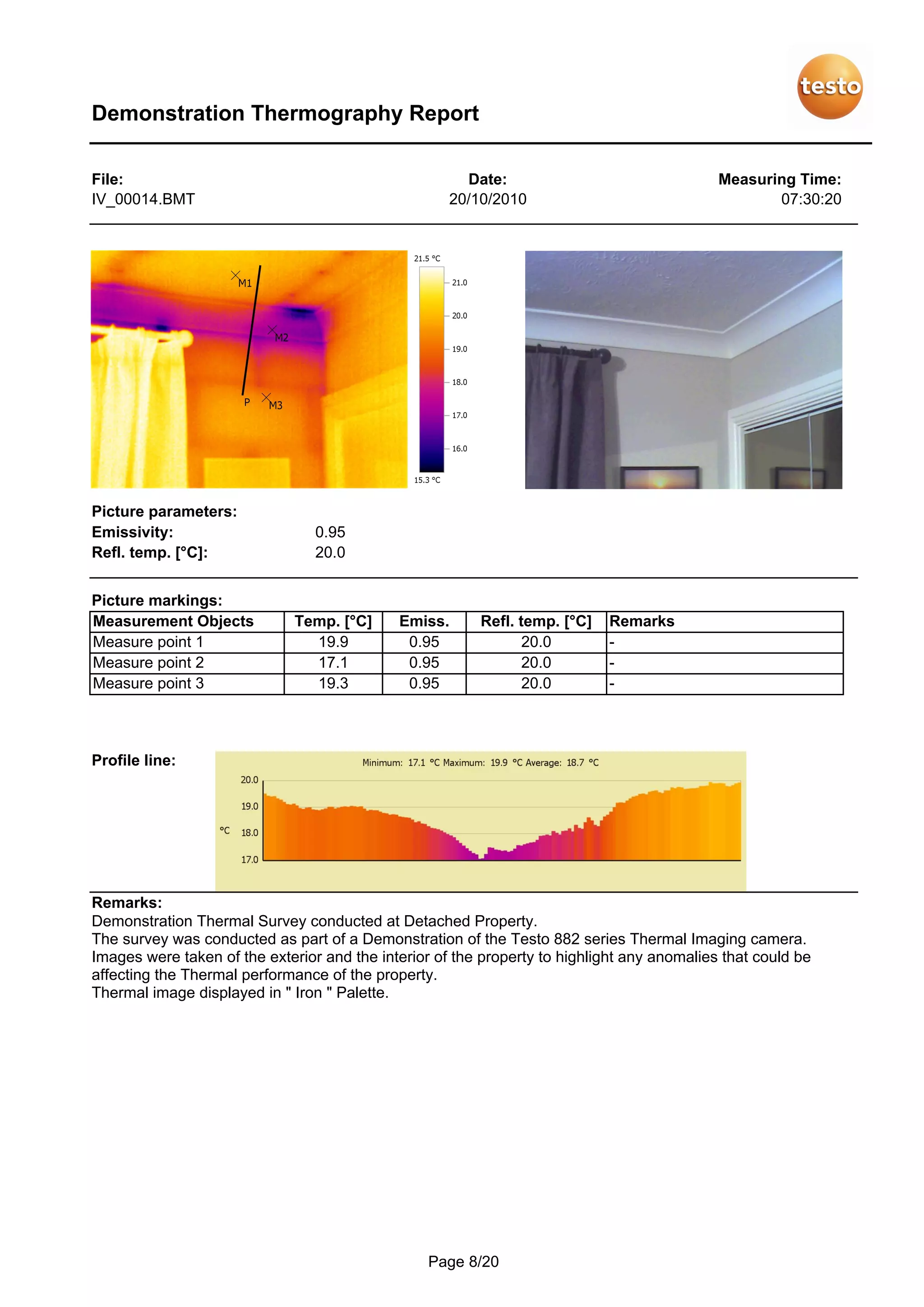 Demonstration thermography report domestic dwelling general | PDF