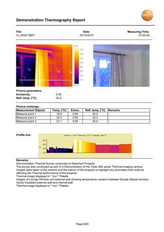 Demonstration thermography report domestic dwelling general | PDF