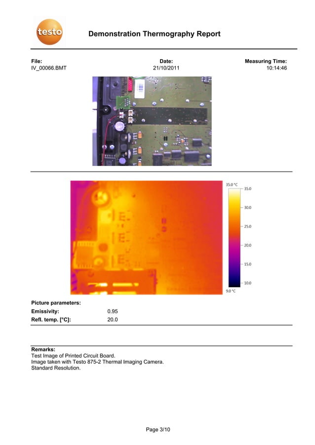 Demonstration thermography report for super resolution 1 | PDF ...