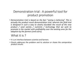 Demonstration trial | PDF