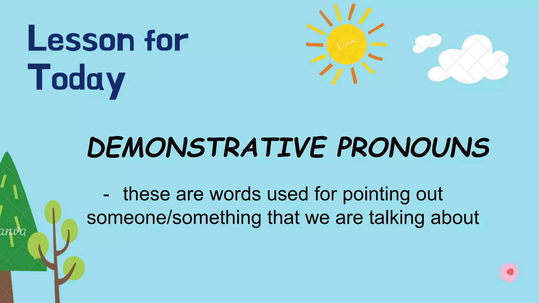Demonstrative pronouns-presentation | PPT