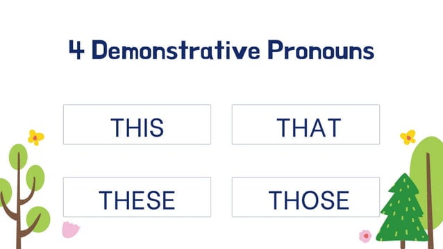 Demonstrative pronouns-presentation | PDF