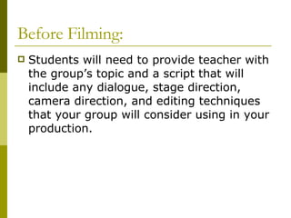 Project Expectations and Rubric | PPT