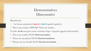 Demonstrative adjectives | PPTX